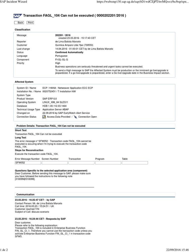 FAGL - 104 Transaction PDF | PDF | Communication | Software