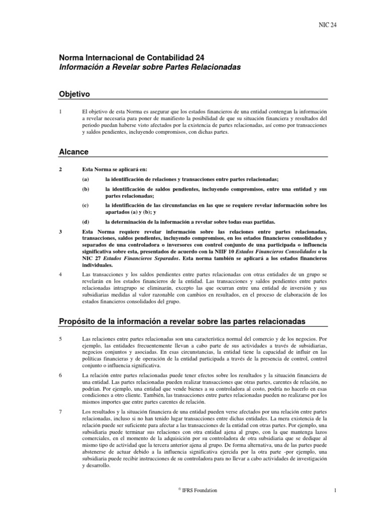 Nic 24 PDF | PDF | normas internacionales de INFORMACION FINANCIERA ...