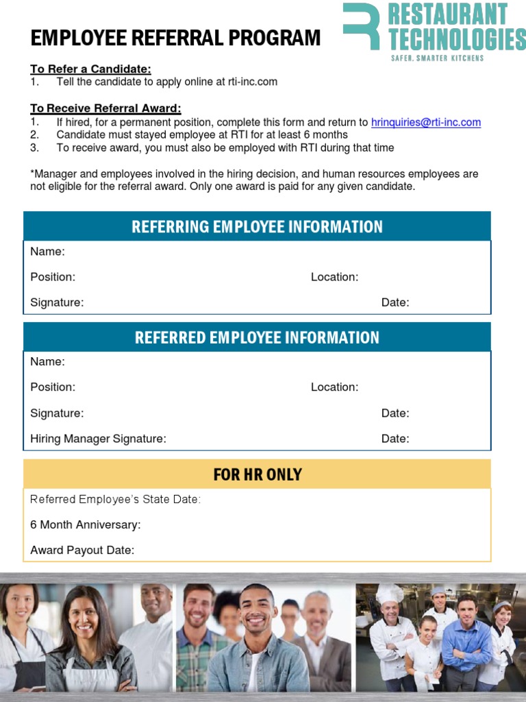 Employee Referral Award Form - Final | PDF