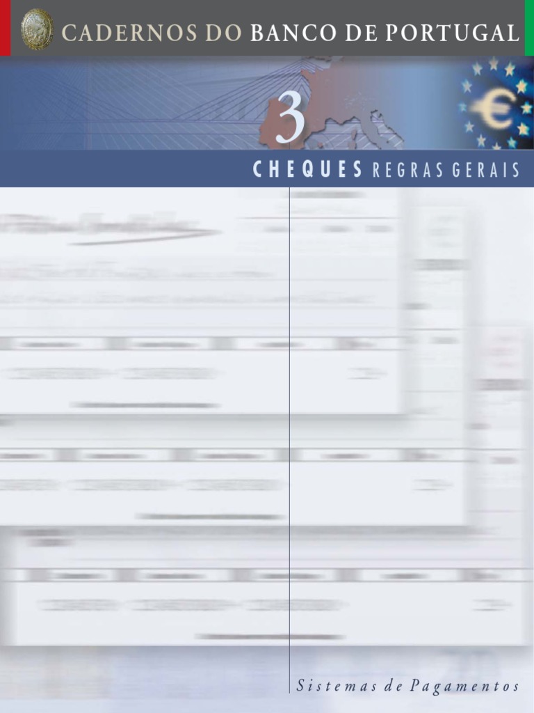 Cadernos Do Banco de Portugal - Cheques Regras Gerais PDF | PDF ...