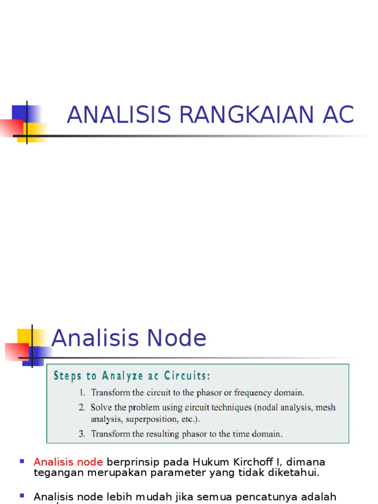 Analisis Ac - Node | PDF | Sains & Matematika