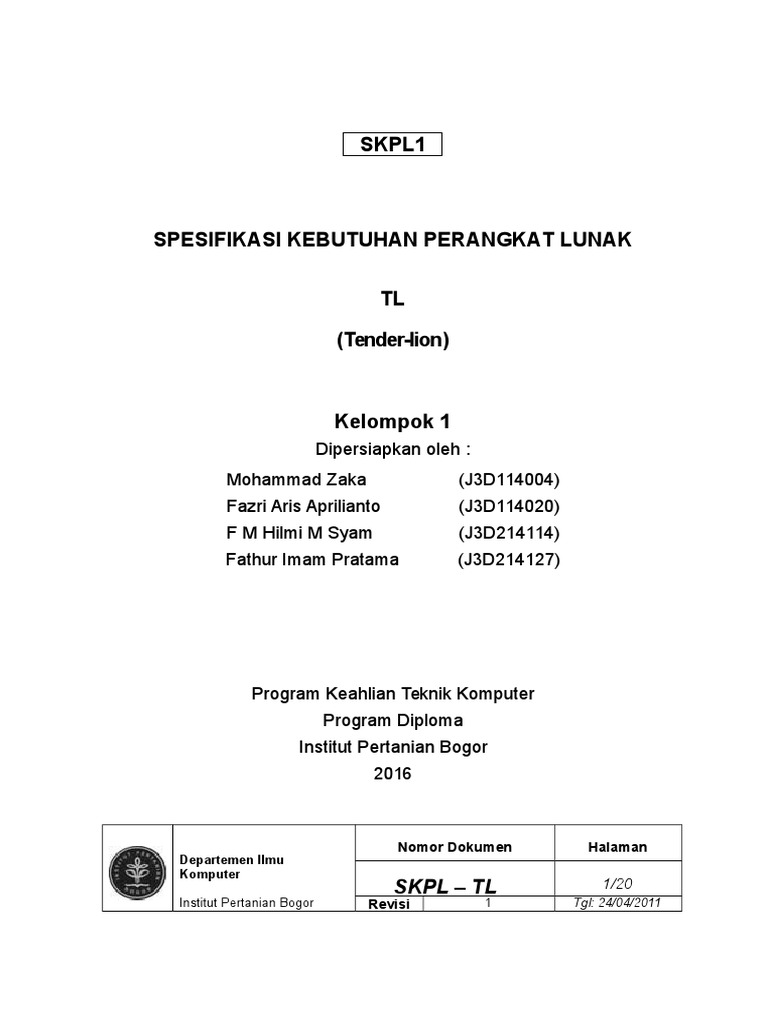 Contoh SKPL VMS | PDF