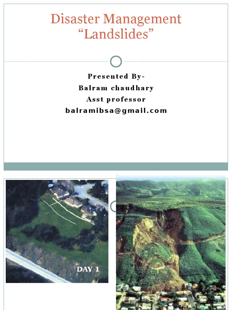 Landslide Disaster Management Strategies | PDF