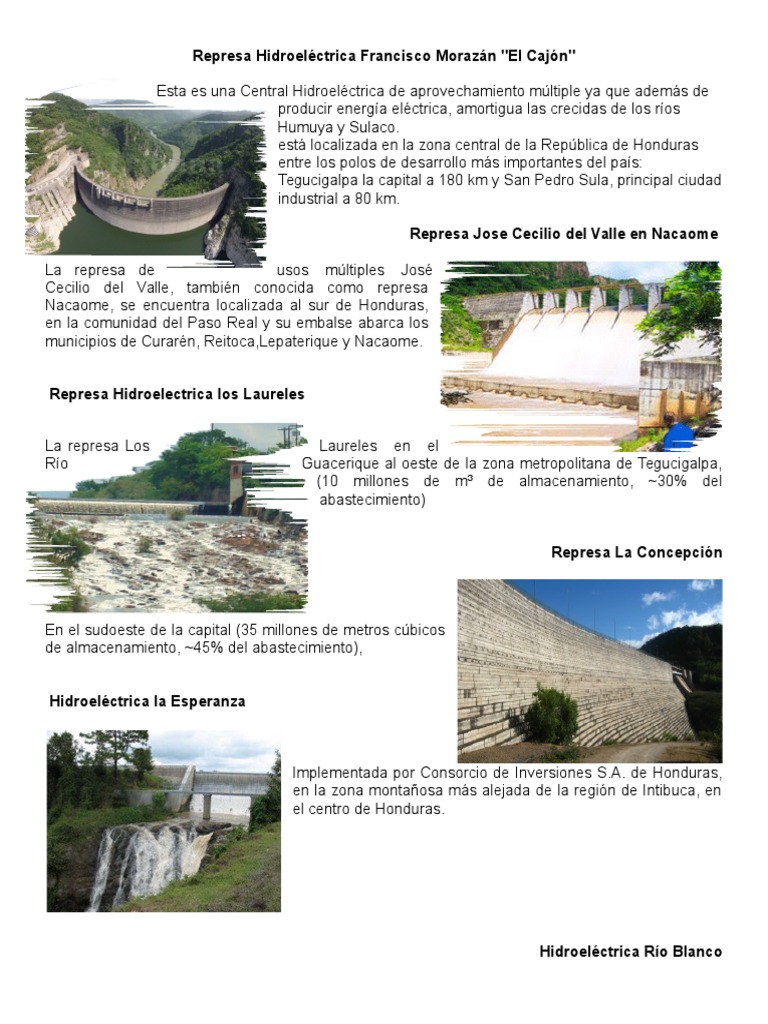 Represas Hidroeléctrica de Honduras | PDF