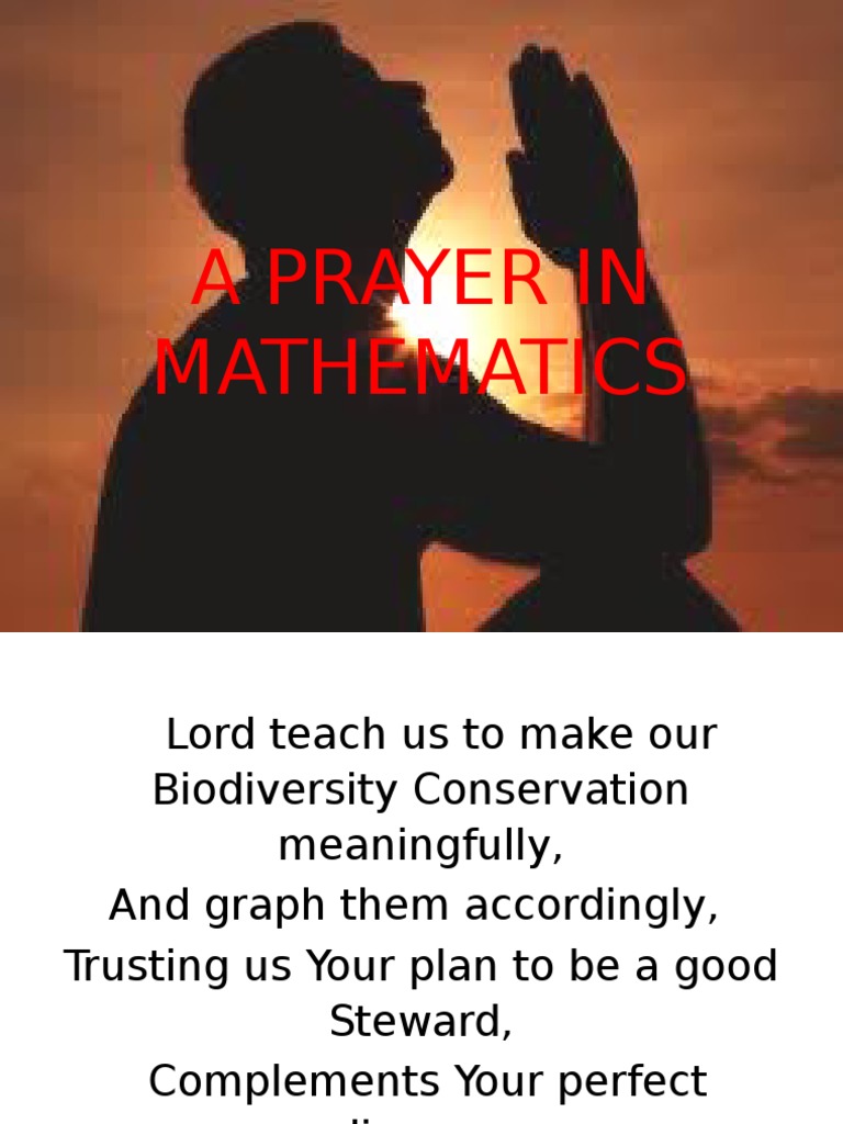 A Prayer in Mathematics | PDF