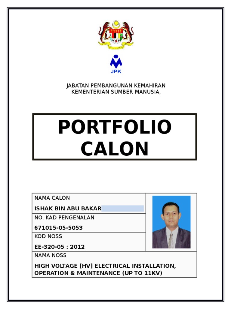 Muka Depan Portfolio | PDF