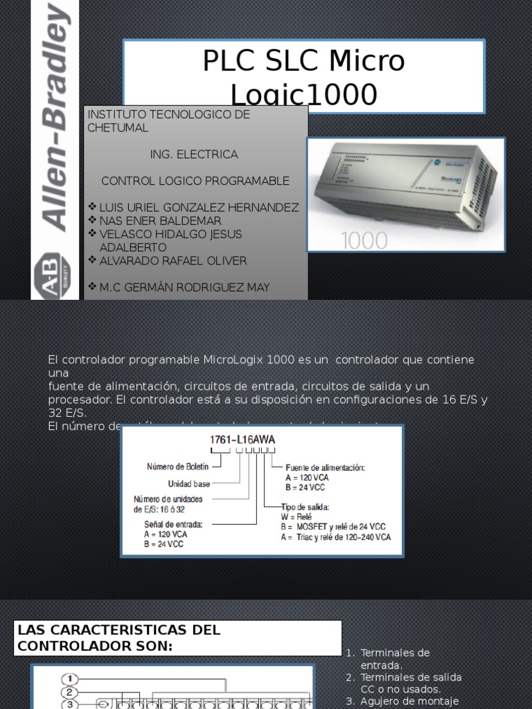 Exposición PLC SLC 1000 Allen Bradley | PDF | Programa de computadora ...