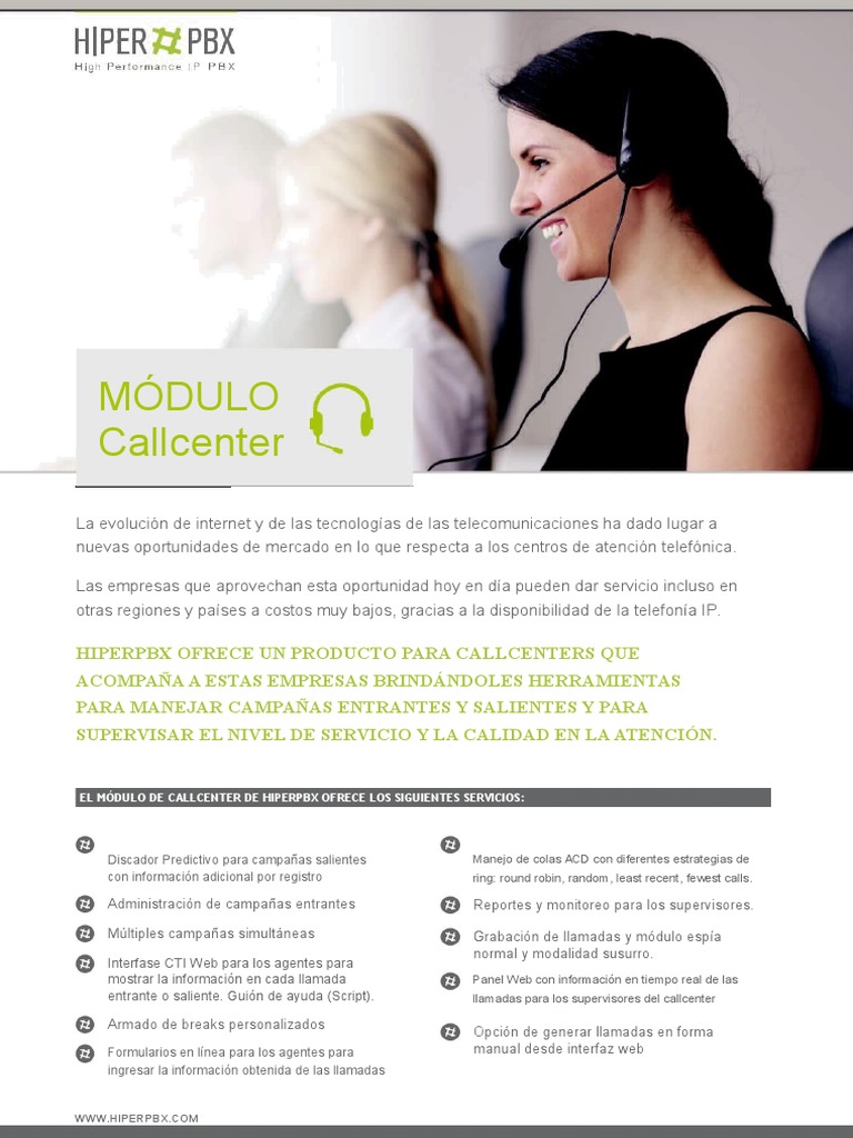 Modulo de Call Center | PDF | Centro de llamadas | Red mundial