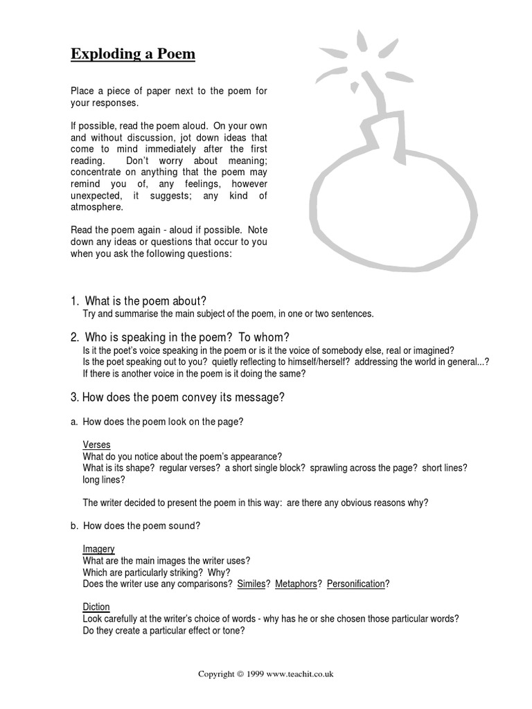 Explode A Poem | Rhyme | Poetry