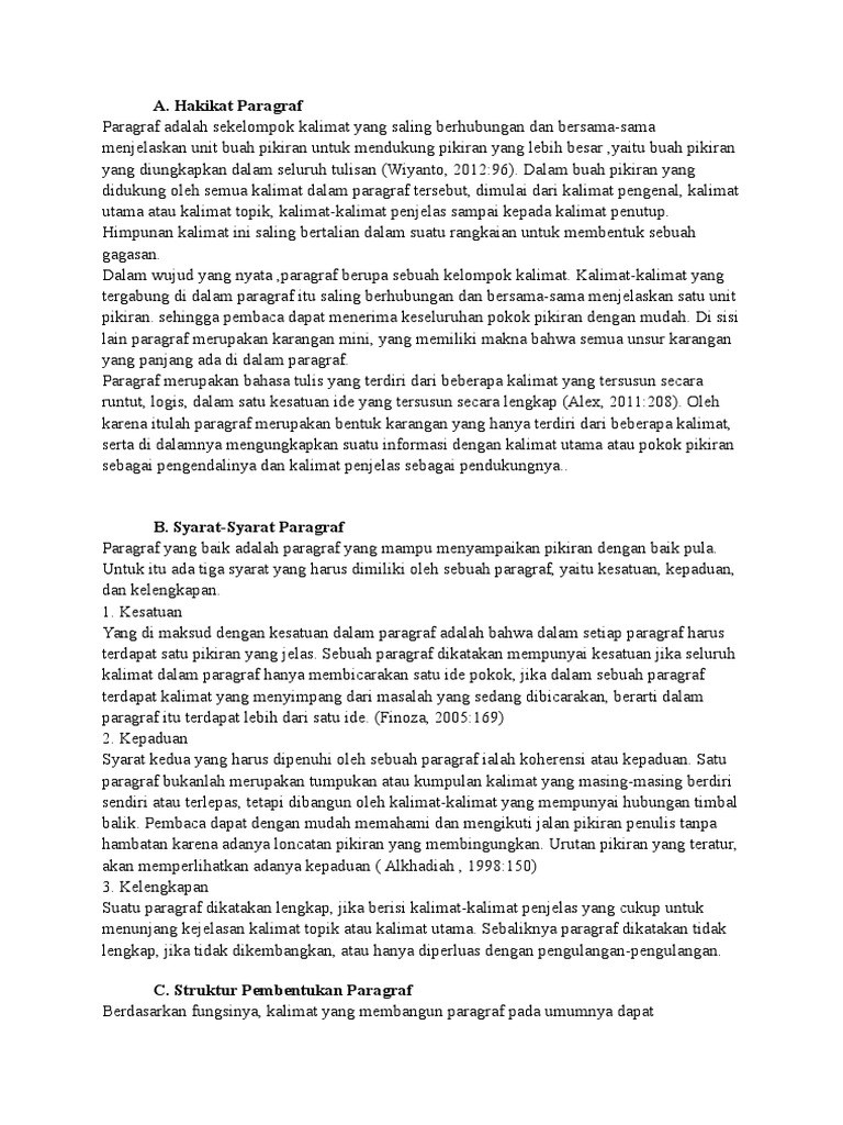 Struktur Paragraf | PDF