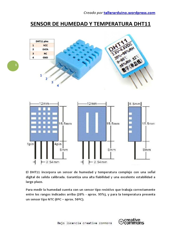 Guía DHT11 para Proyectos Arduino | PDF | Poco | Byte