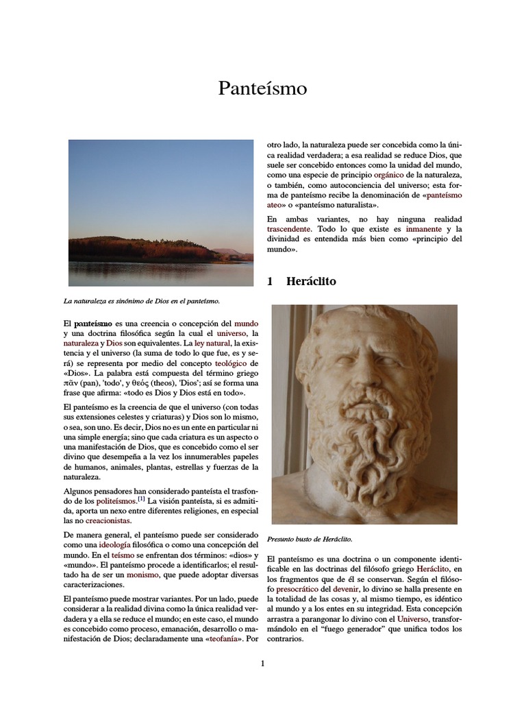 Panteísmo.pdf | Panteísmo | Movimientos filosóficos
