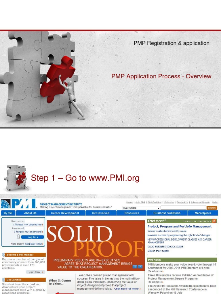 PMP Application Process | PDF
