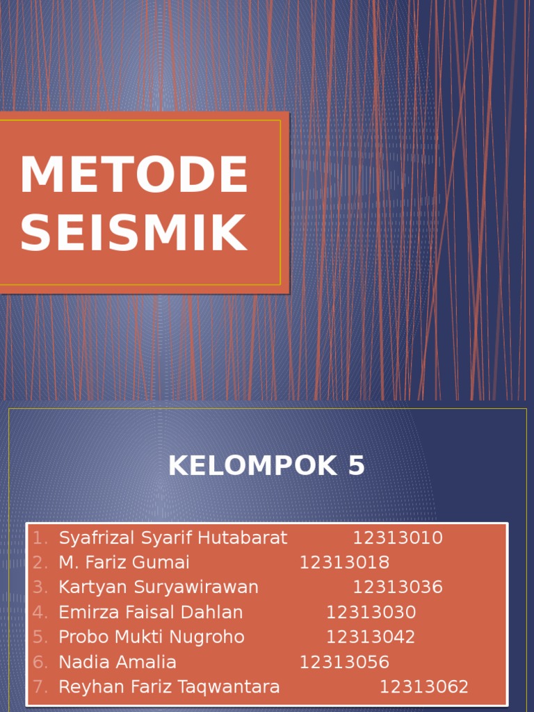 Pengantar Metode Seismik dan Aplikasinya | PDF