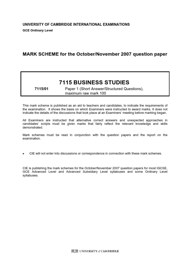 Paper1 Nov 2007 | PDF