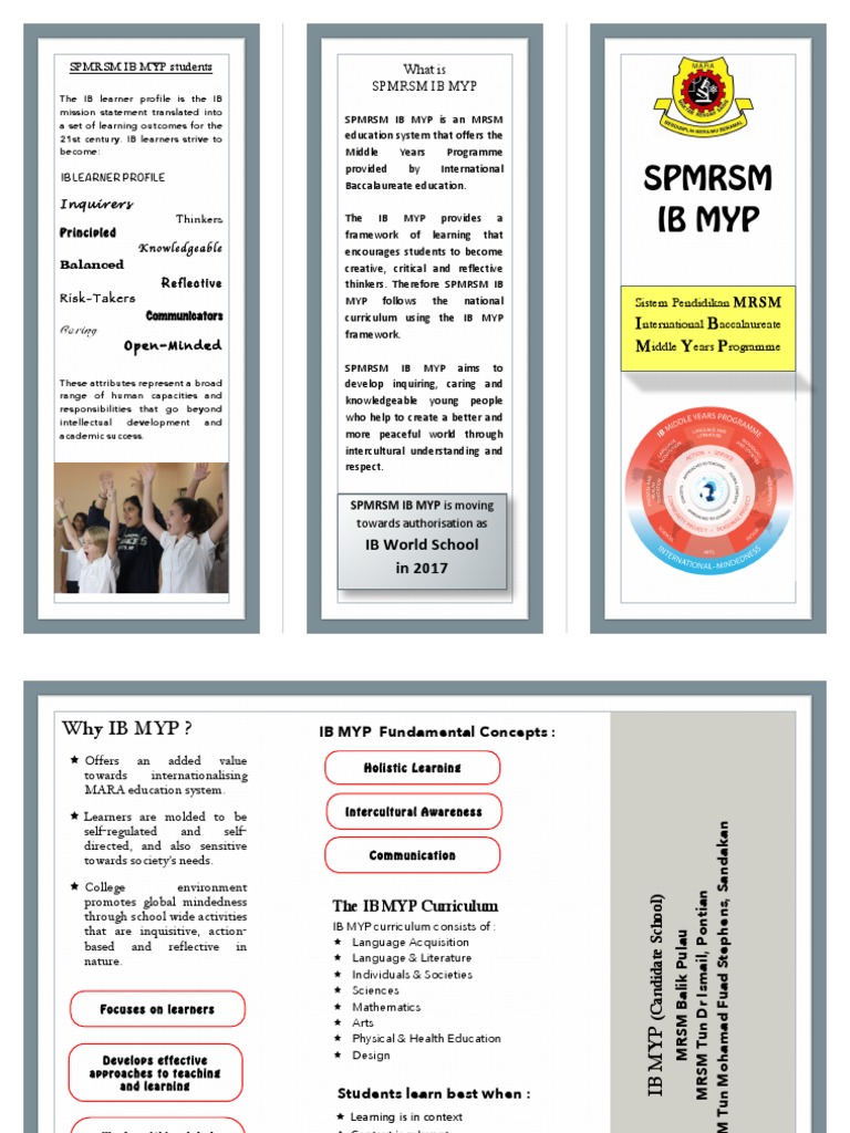 Sistem Pendidikan MRSM International Baccalaureate Middle Years ...