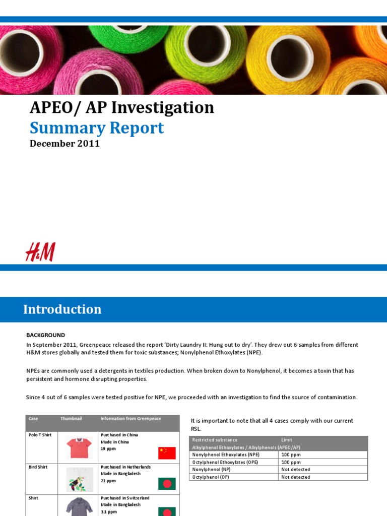 APEO - NPEO | Supply Chain | Wastewater