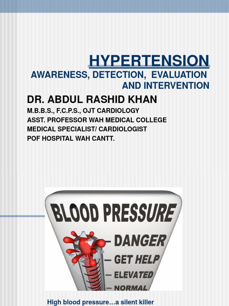 Hypertension Presentation | PDF | Hypertension | Blood Pressure