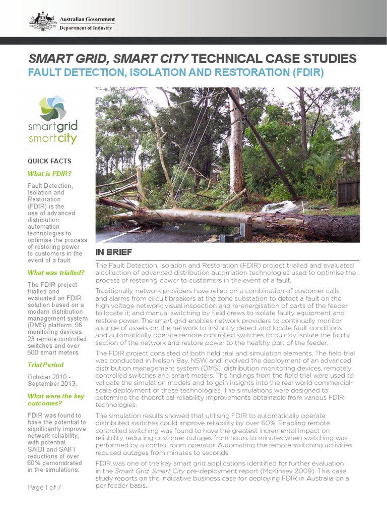 Optimising Power Restoration Through Advanced Fault Detection Isolation And Remote Switching