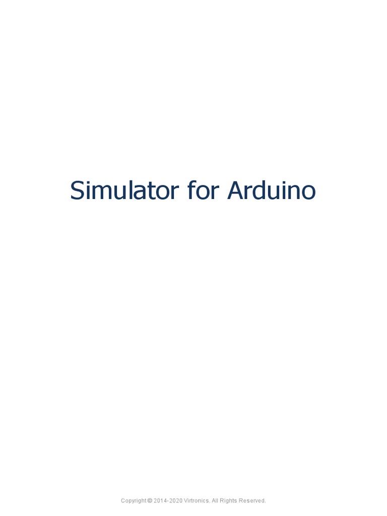 Simulator For Arduino | PDF | Arduino | Subroutine