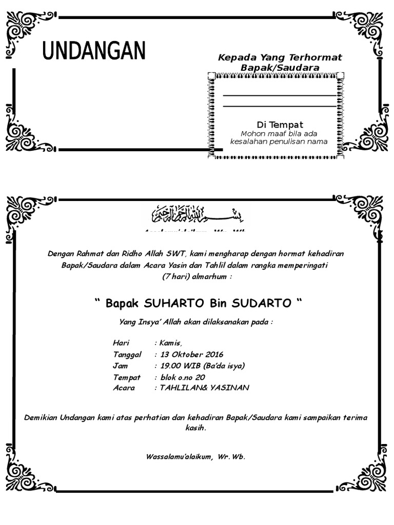 Undangan | PDF