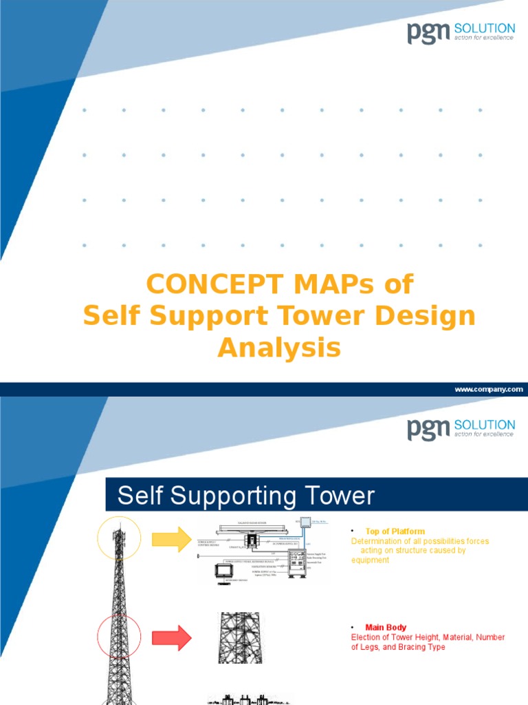 Self-Support Tower Design Analysis | PDF | High Voltage | Engineering