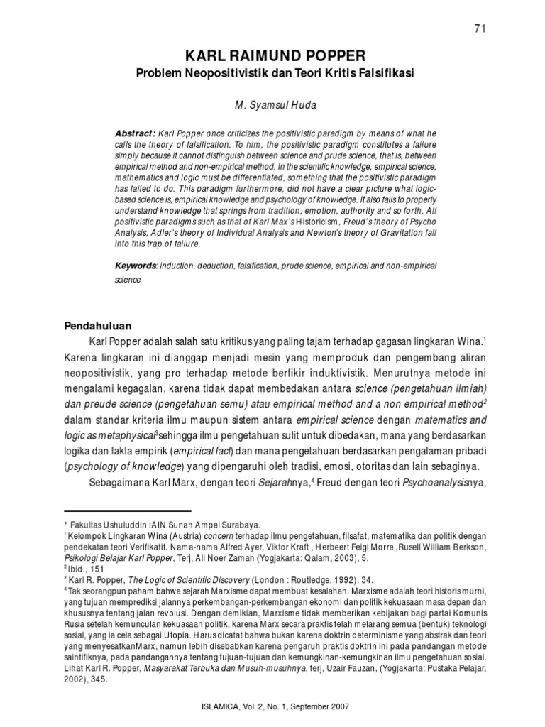 Karl Popper PDF | PDF