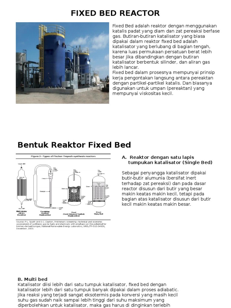 Fixed Bed Reactor | PDF