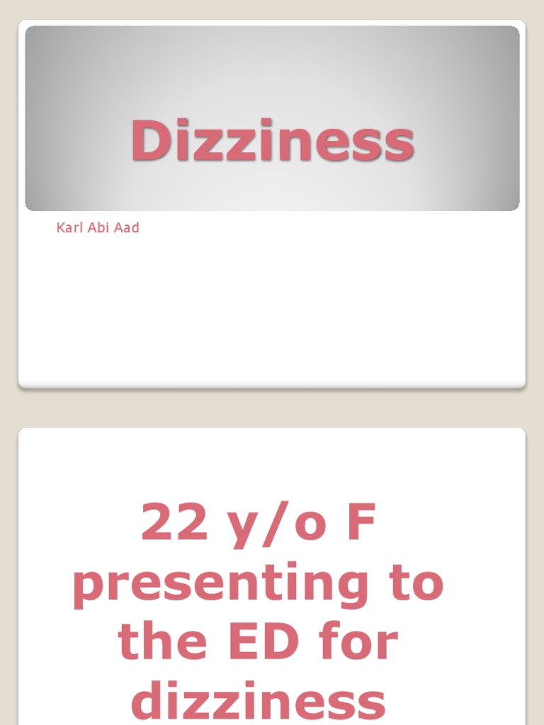 Causes and Management of Dizziness | PDF