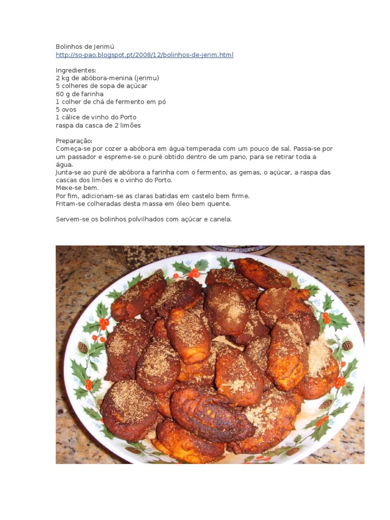 Receita de Bolinhos de Jerimú | PDF
