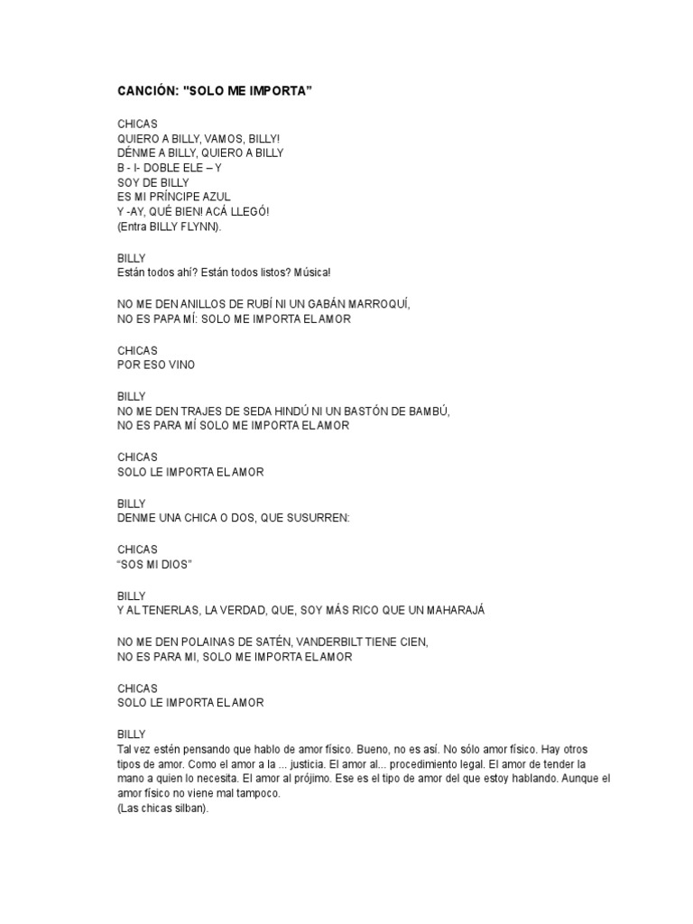 Letras Canciones Chicago | PDF | Musica en español