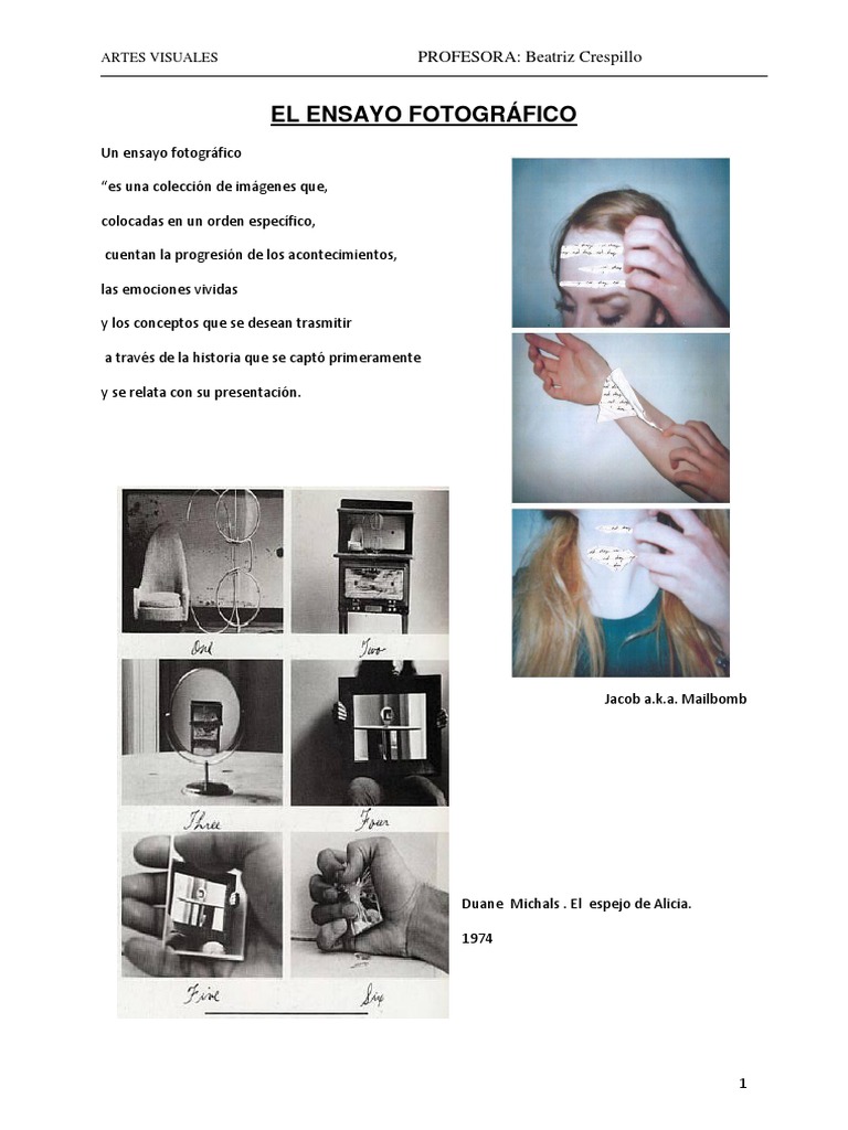 El Ensayo Fotográfico | PDF | Ensayos | Artes (general)