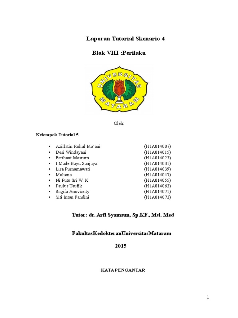 Laporan Skenario 4 Blok 8 | PDF