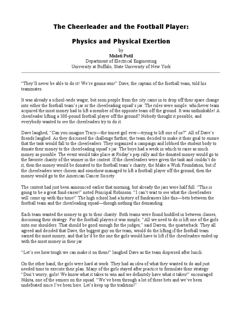Teaching Case Study: Cheerleader | PDF | Cheerleading