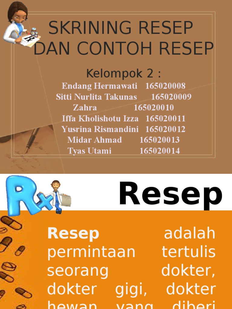 Skrining Resep Dan Contoh Resep - PPTX (Autosaved)
