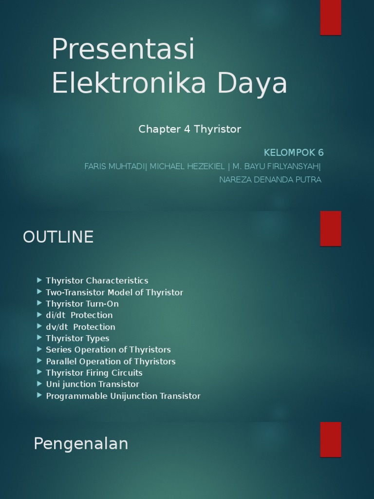 Karakteristik dan Jenis Thyristor | PDF