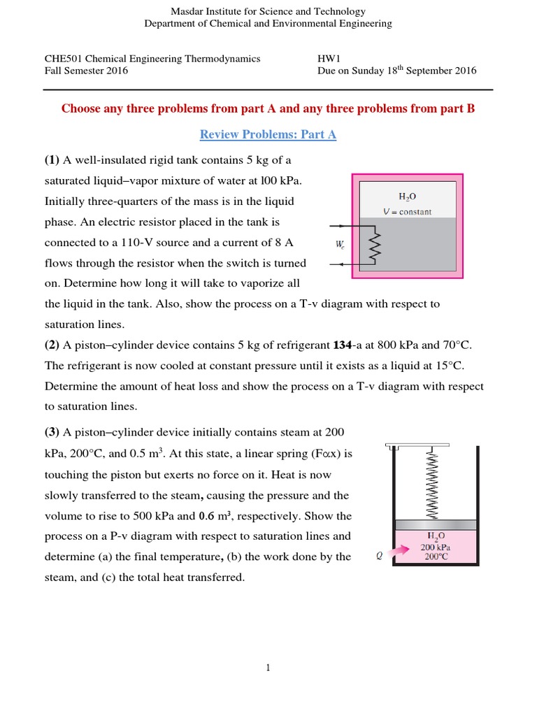 Thermodynamics First Law Practice Questions | PDF | Steam | Gas Compressor