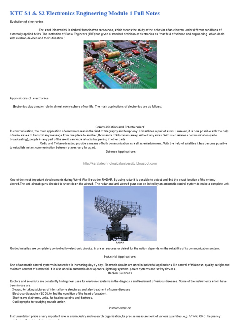 Ec Notes | PDF | Capacitor | Transformer