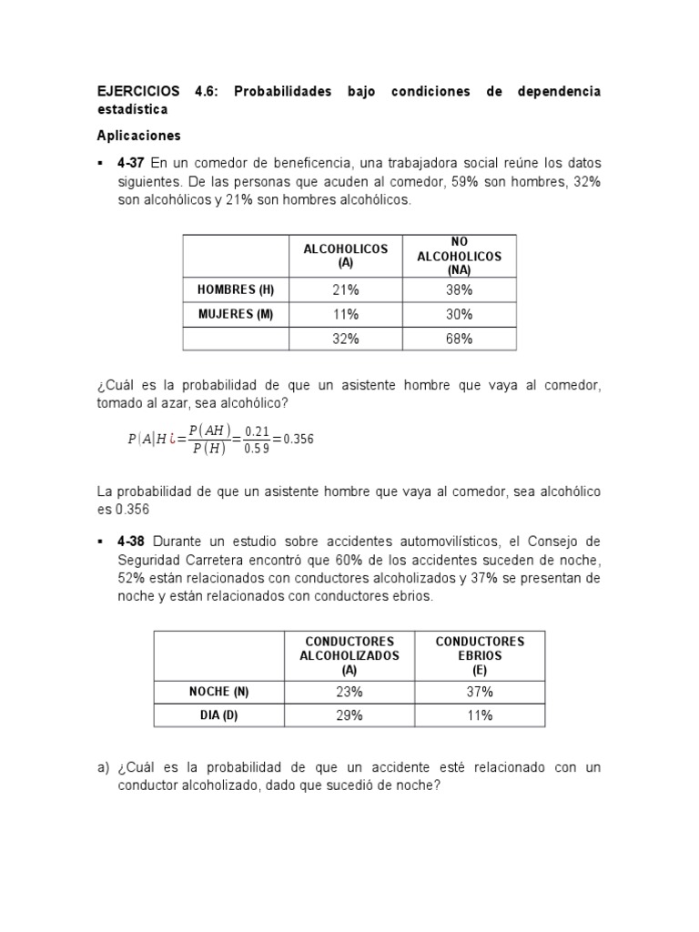 Ejercicios de Probabilidades | Probabilidad | Matemáticas | Prueba ...