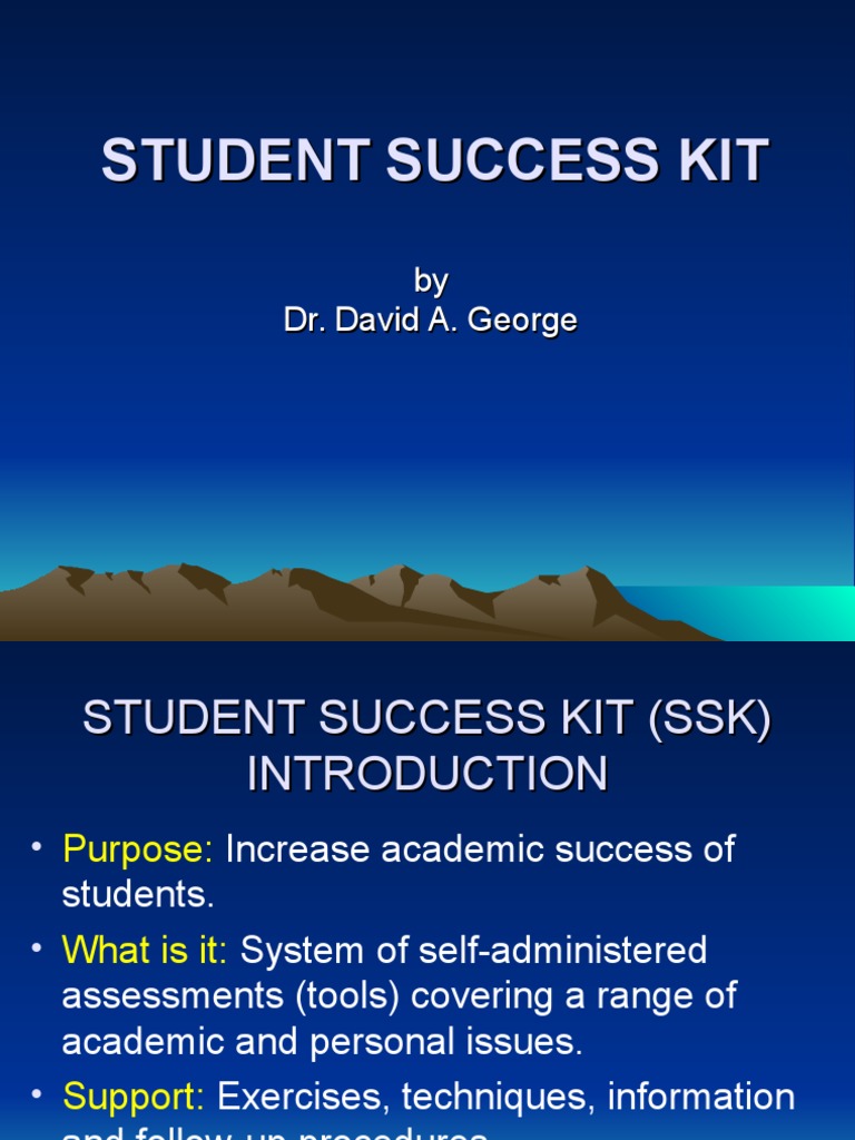 COD-Student Success Kit Presentation | PDF | Study Skills | Learning Styles
