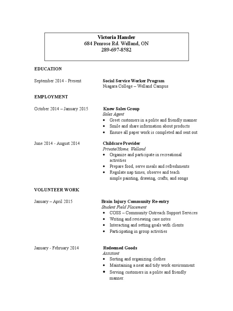 Updated School Resume | PDF