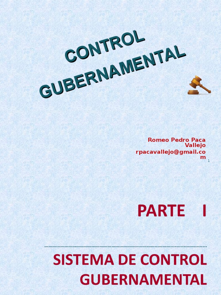 Control Gubernamental.ppt | Administración Pública | Estado (política)