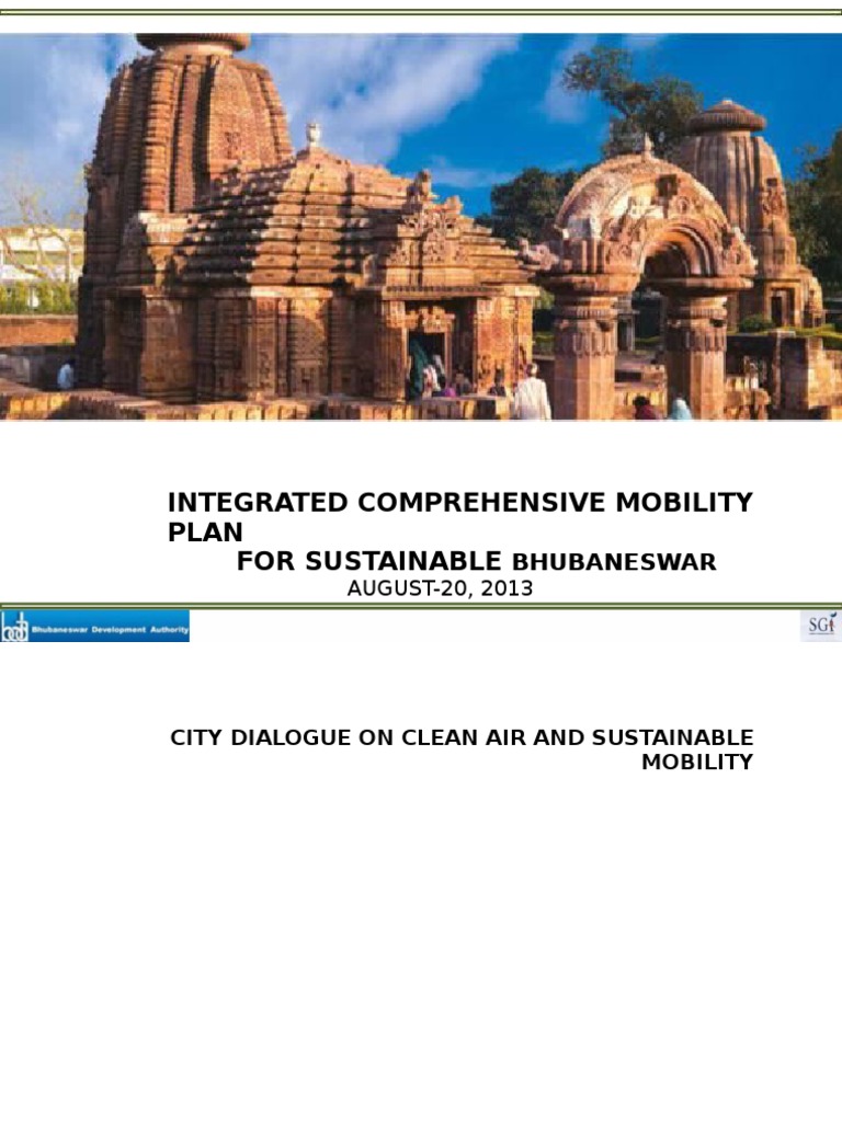 Integrated Comprehensive Mobility Plan For Bhubaneswar - BDA | PDF ...