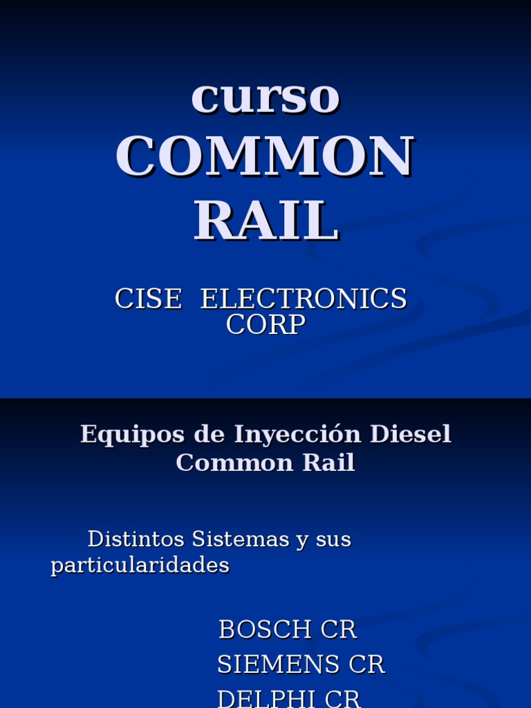 Esquema del Sistema Common Rail | PDF | Motores | Máquinas