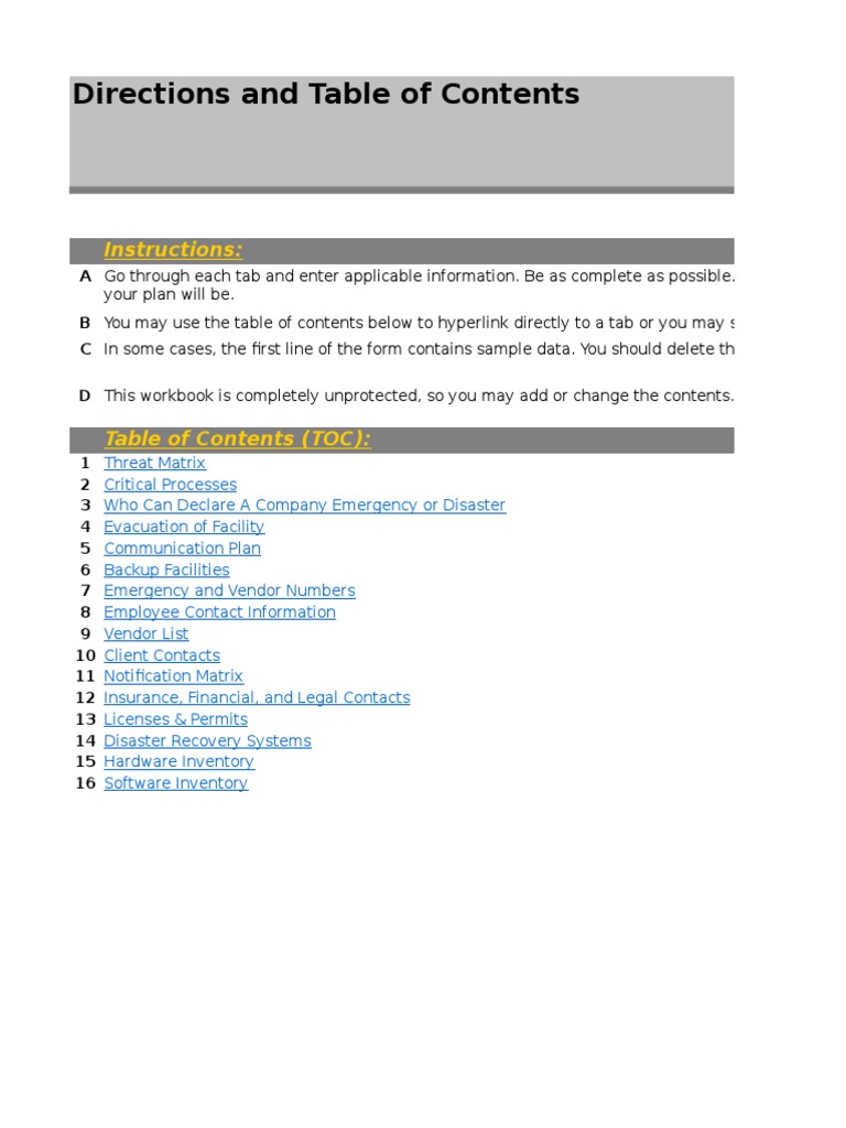 Disaster Recovery Plan Lite Template v1 | PDF | Backup | Emergency