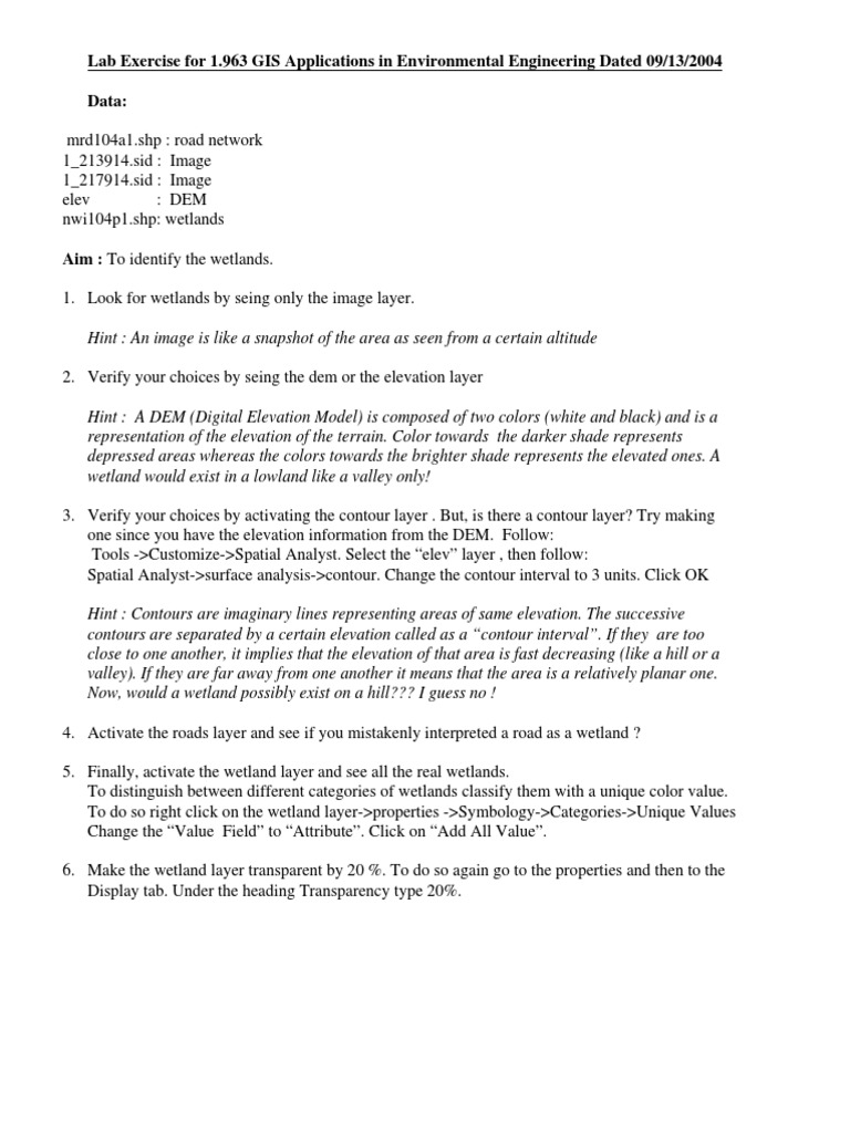 Lab1 1 | PDF | Elevation | Geographic Information System