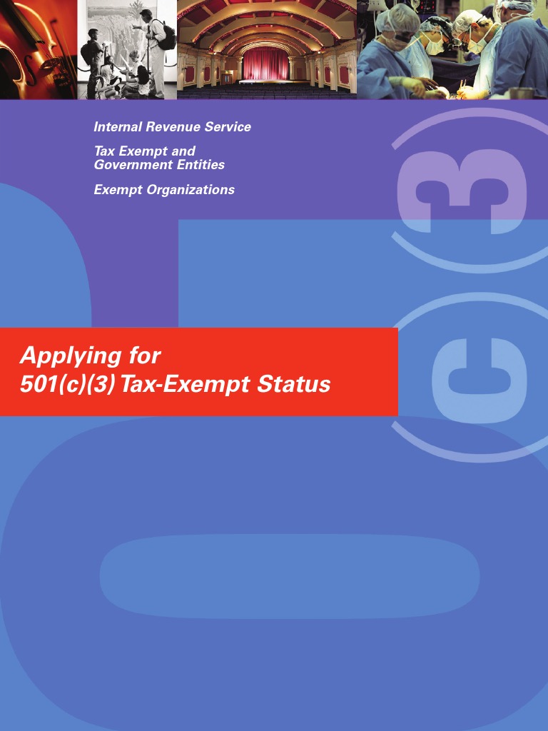 Guide to 501(c)(3) Tax-Exempt Status | PDF | 501(C) Organization ...