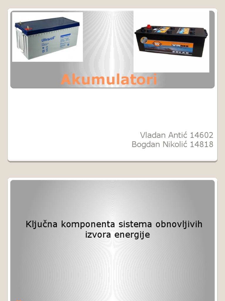 Akumulatori | PDF