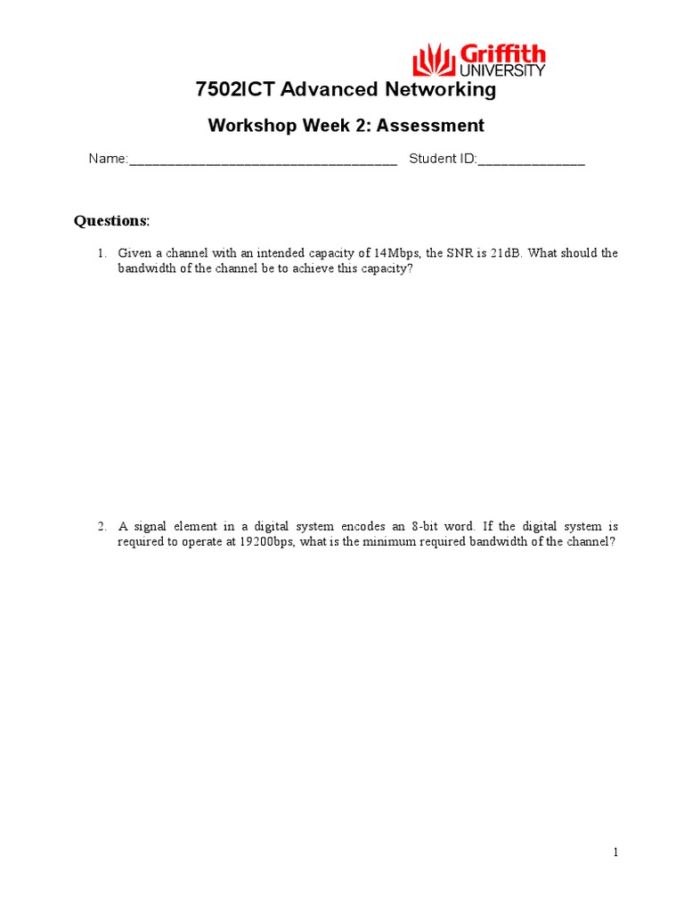 Workshop01 - Assessment | PDF