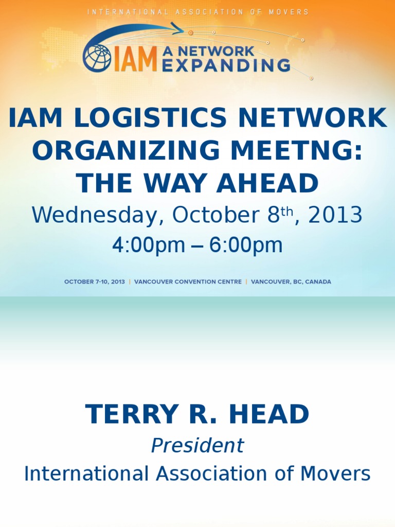 IAM Logistics Network Meeting | PDF | Cargo | Containerization